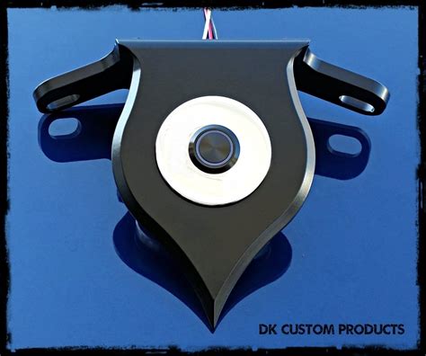 DK Custom Harley Sportster Polished DLX Billet Coil Relocation Push Button LED Switch