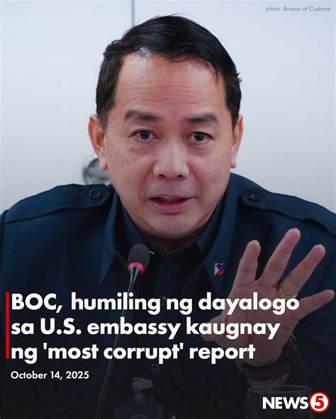 News5 Boc Sa U S Report Tungkol Sa Panunuhol Umano Sa American