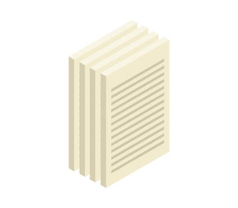 Premium Vector Isometric Document