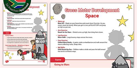 Preschool Gross Motor Development Lesson Plan Space