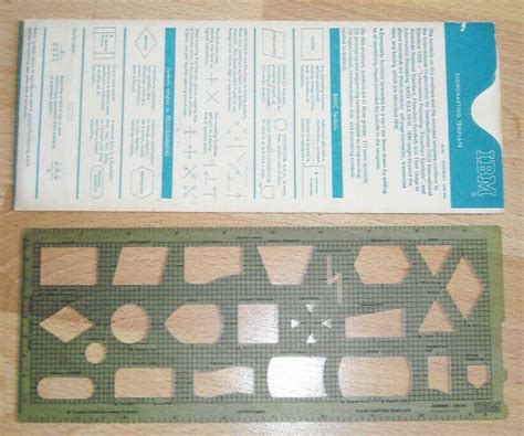Vintage Ibm 360 Flowcharting Template Form Gx20 8020 1 W Paper Sleeve 3893822298