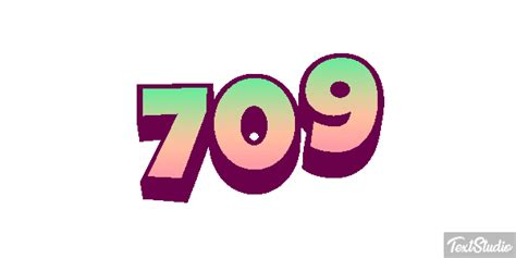 709 Number Animated  Logo Designs