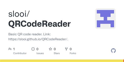 Github Slooi Qrcodereader Basic Qr Code Reader Link Https Slooi Github Io Qrcodereader