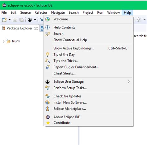 How To Make Eclipses Dropdown Menu Align Left Back To Normal Stack Overflow