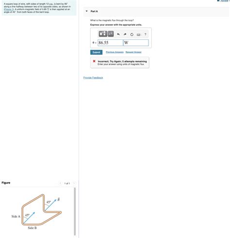 Solved Review A Square Loop Of Wire With Sides Of Length Chegg