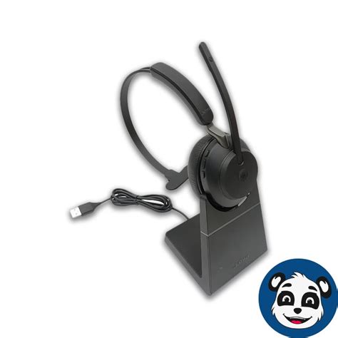 Jabra Evolve2 65 Mono USB C Wireless Headset With Base No Bluetooth Dongle Komercos