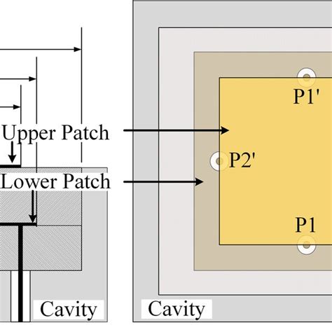 Geometry Of The Differential Fed Microstrip Antenna Designed In 8 Download Scientific Diagram