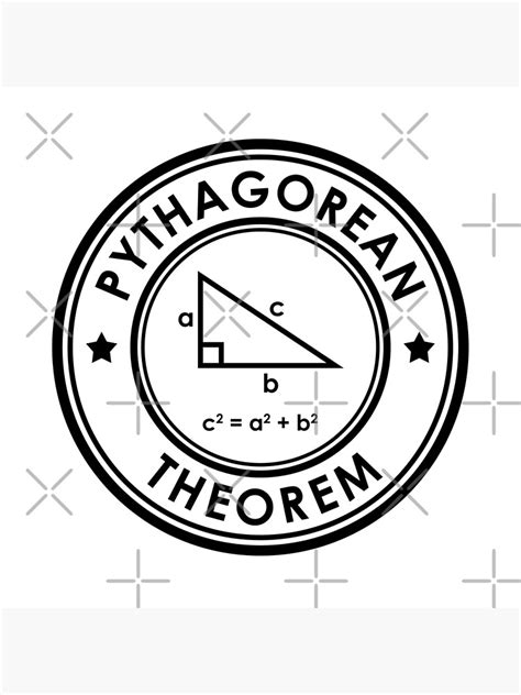 Pythagorean Theorem Clip Art Pythagorean Theorem Formula Doodle Icon