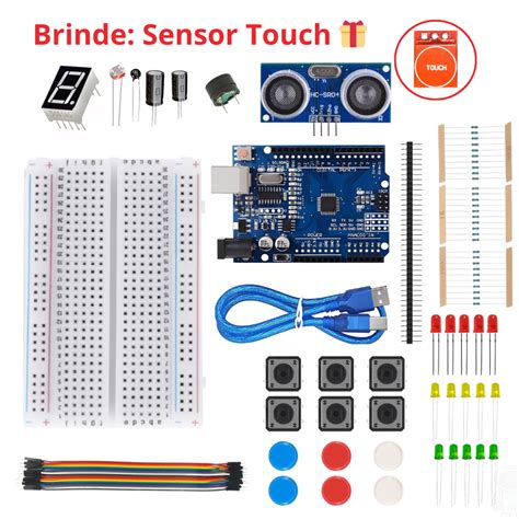 Kit Uno R3 Iniciante 100pcs Protoboard Para Arduino Shopee Brasil