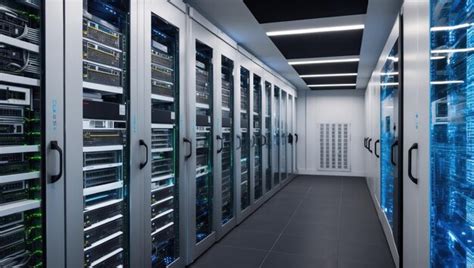 Modern Data Center Interior With Server Racks And Efficient Design Premium Ai Generated Image