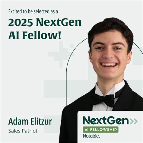 excited to be selected as a notable capital nextgen ai fellow over the