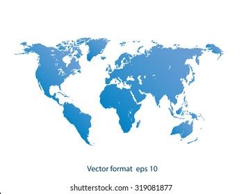 Detailed World Map Vector World Map เวกเตอรสตอก ปลอดคาลขสทธ 319081877 Shutterstock