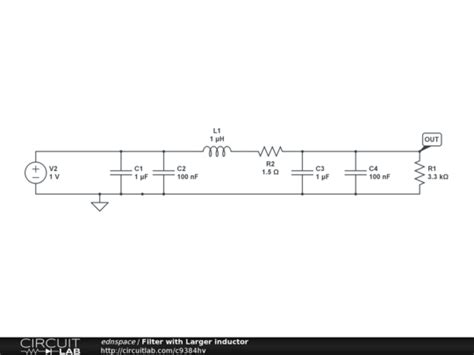 Filter With Larger Inductor CircuitLab
