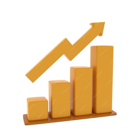 Premium Psd Psd Bar Chart Icon 3d Render Illustration Isolated