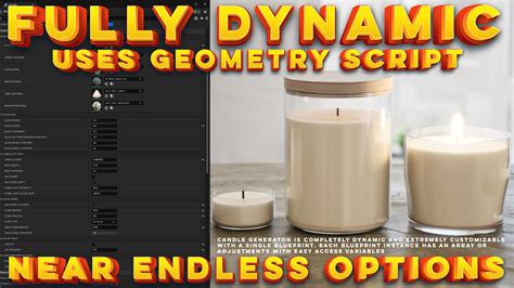 artstation candle generator for unreal engine game assets
