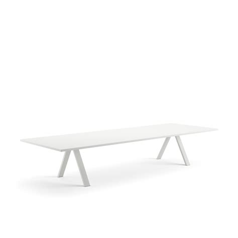 Rectangular Cross Table With V Base 390x135 Cm Arper
