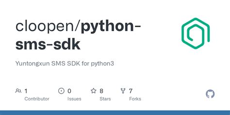 Github Cloopenpython Sms Sdk Yuntongxun Sms Sdk For Python3