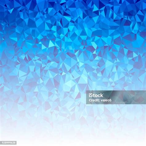 블루 다각형 배경입니다 삼각형 패턴입니다 낮은 폴 리 텍스처입니다 추상 모자이크 현대적인 디자인입니다 종이 접기 스타일 얼음에