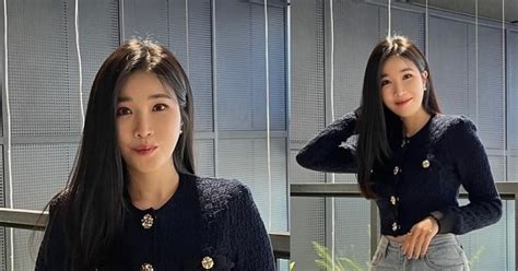 이해리 Mz세대 꾸안꾸 스타일 데님 팬츠 트위드재킷 룩 스타와 패션