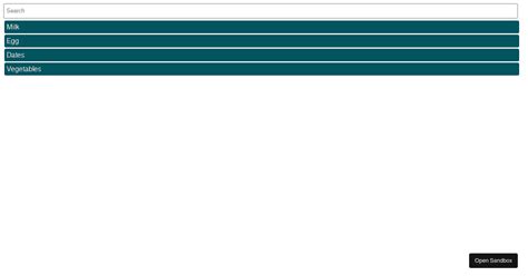 Reactjs Shopping List Codesandbox