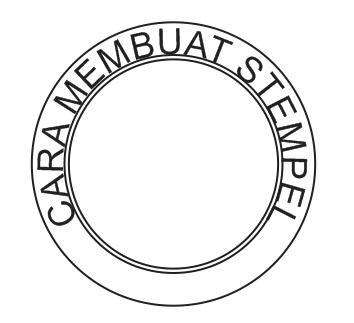 Tutorial Web Blog Design Cara Membuat Stempel Dengan CorelDRAW