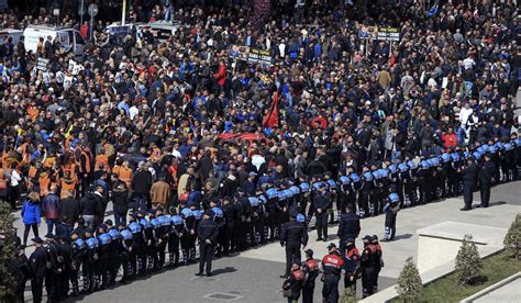 Albanian Anti Govt Protesters Try To Storm Parliament Washington Times