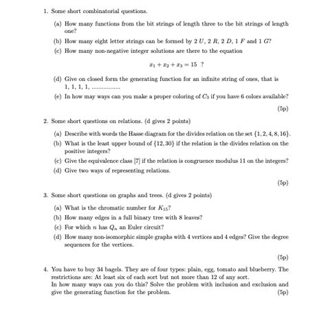 solved 1 some short combinatorial questions a how many