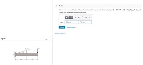 Solved Part A Determine The Maximum Deflection Of The Chegg