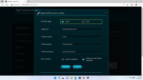 How To Set Up An Openvpn Server For Your Predator Connect W6 Acer