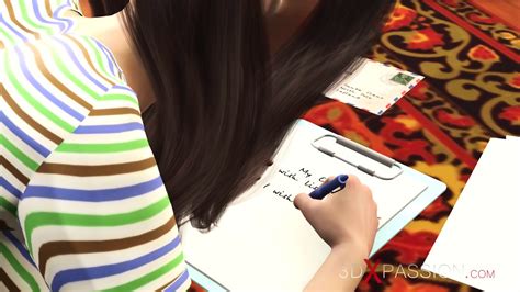 Wish For Christmas Santa Claus Plays With A Super Cute Nerdy Girl Desire A