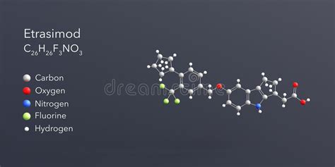 Etrasimod Molecule Stock Illustrations 4 Etrasimod Molecule Stock