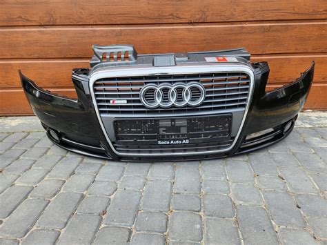 Audi A4 B7 S Line Zderzak Przedni Atrapa Xenon 13531488146