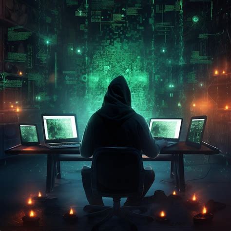 Premium Photo Online Security Technology Hacking Background