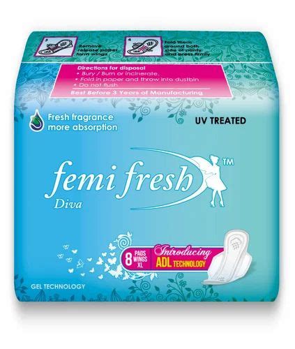 Femi Fresh Diva Sanitary Napkins At ₹ 55 Pack New Items In Bhilwara Id 19120537455