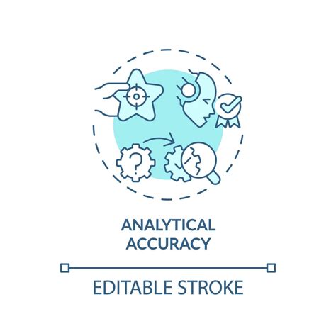 2d Editable Blue Analytical Accuracy Icon Monochromatic Isolated Vector Thin Line Illustration