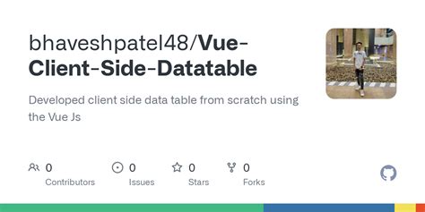 Github Bhaveshpatel Vue Client Side Datatable Developed Client Side Data Table From Scratch