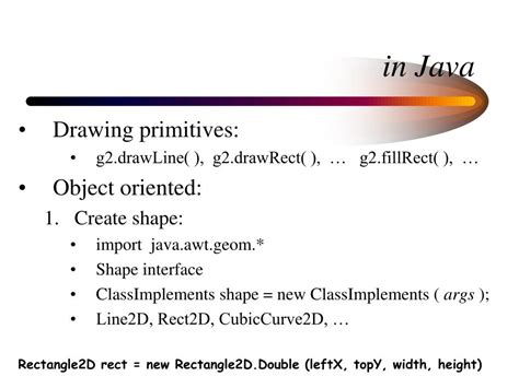 PPT Java Graphics PowerPoint Presentation Free Download ID