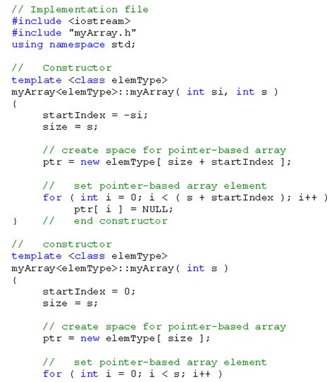 Solved Redesign The Class Myarray Using Class Templates So That The