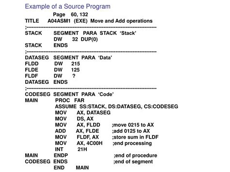 Ppt Chapter 4 Requirements For Coding In Assembly Language Powerpoint