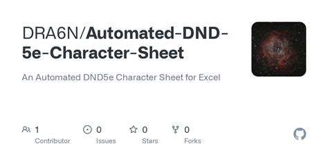 Github Dra6n Automated Dnd 5e Character Sheet An Automated Dnd5e
