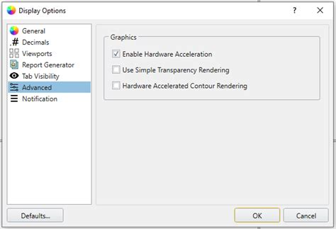EX3 Documentation Display Options