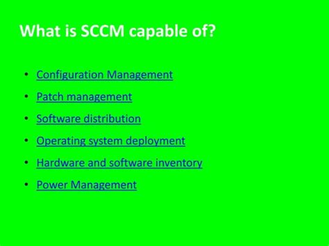 Desktop Management Using Microsoft Sccm Pptx Operating Systems Computer Software And