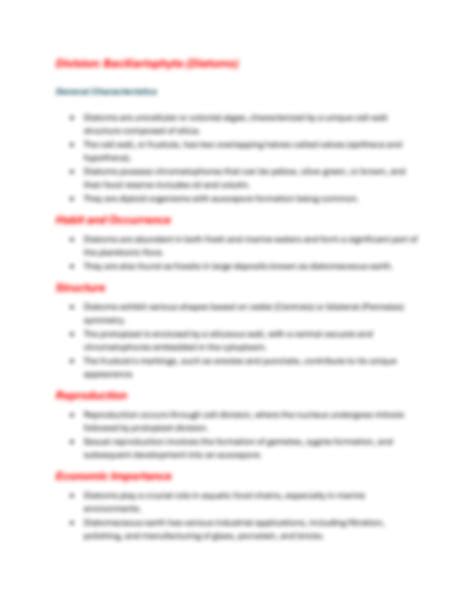 Solution Overview Of Algae Forms Structure And Reproduction Studypool