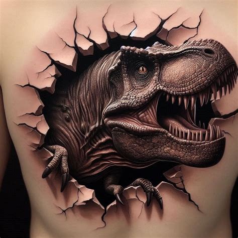 T Rex Ripped Skin Tattoo Design Ripped Skin Tattoo Tiger Tattoo