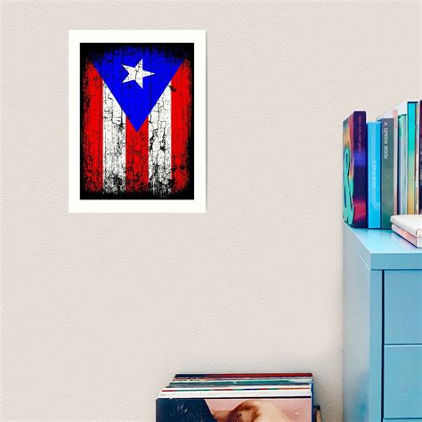 Puerto Rico Flag Wall Art Puerto Rican Art Poster Prints Art Boricua