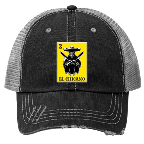 Mexican Lottery Trucker Hats For Men Chingon Cholo El Chicano Trucker