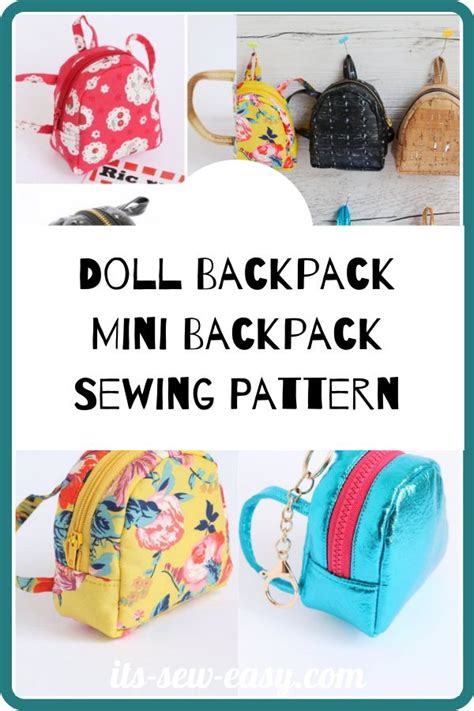 Doll Backpack Mini Backpack Sewing Pattern Backpack Pattern Sewing