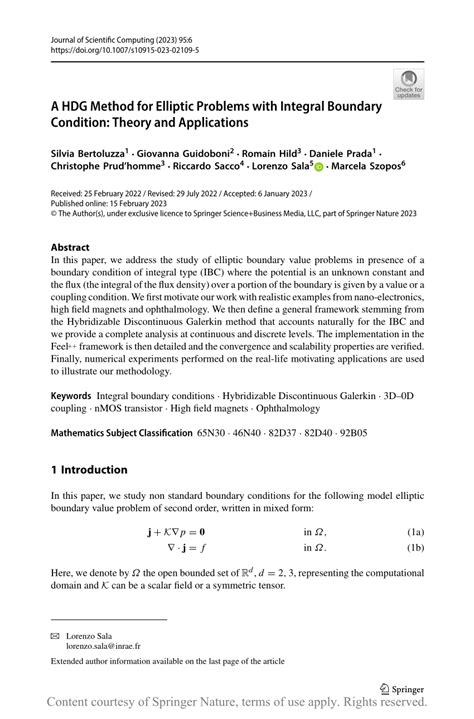 a hdg method for elliptic problems with integral boundary condition