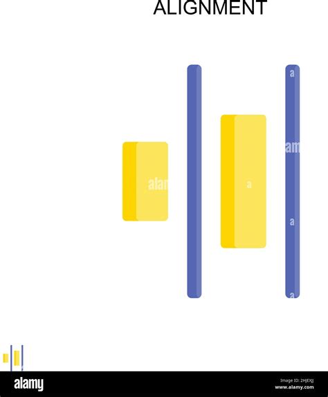 Alignment Simple Vector Icon Illustration Symbol Design Template For
