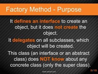 Design Patterns Factory Method Abstract Factory PPT